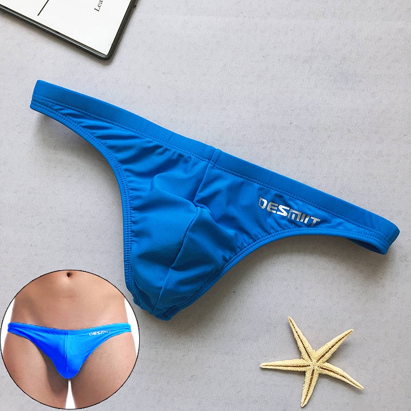 Mens Swimming Trunks Sexy Triangle Bikini T Shaped Swimming Trunks