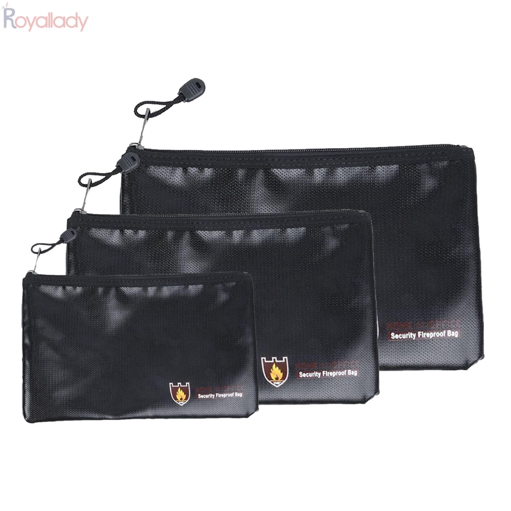 New Fire Resistant Safety Black Wallet Waterproof Cash Tickets ...
