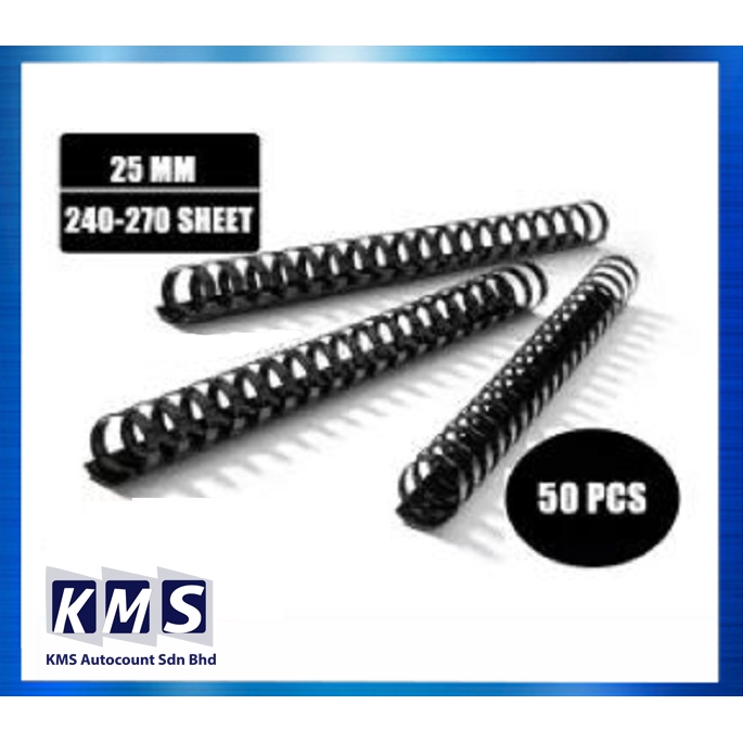 Plastic Comb Binding Rings / Binding Comb Ring 25mm Black - 50Pcs/Box ...