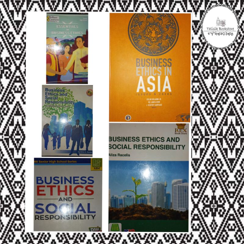 Business Ethics and Social Responsibility Books Senior High/SHS Humss ...