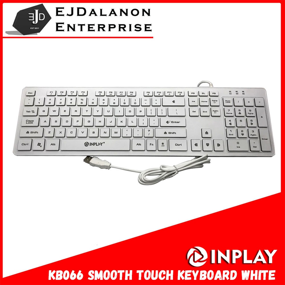 Inplay KB066 Smooth Touch Keyboard White | Inplay | KB066 | Keyboard ...