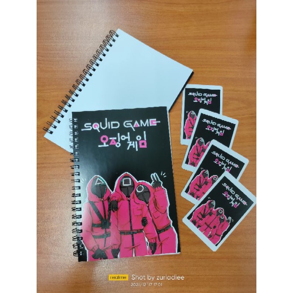 NoteBook A5 Squid Game/ Card | Shopee Philippines