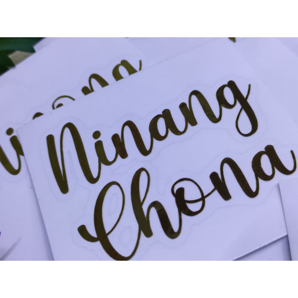 Decal Sticker Customized Vinyl Sticker Name Label Stickers Waterproof ...