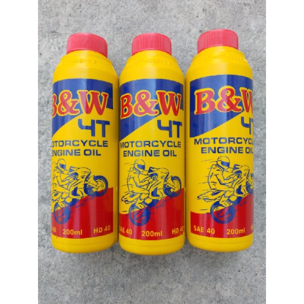 B&W 4T add on oil/4T oil (200ml) Motorcycle oil | Shopee Philippines