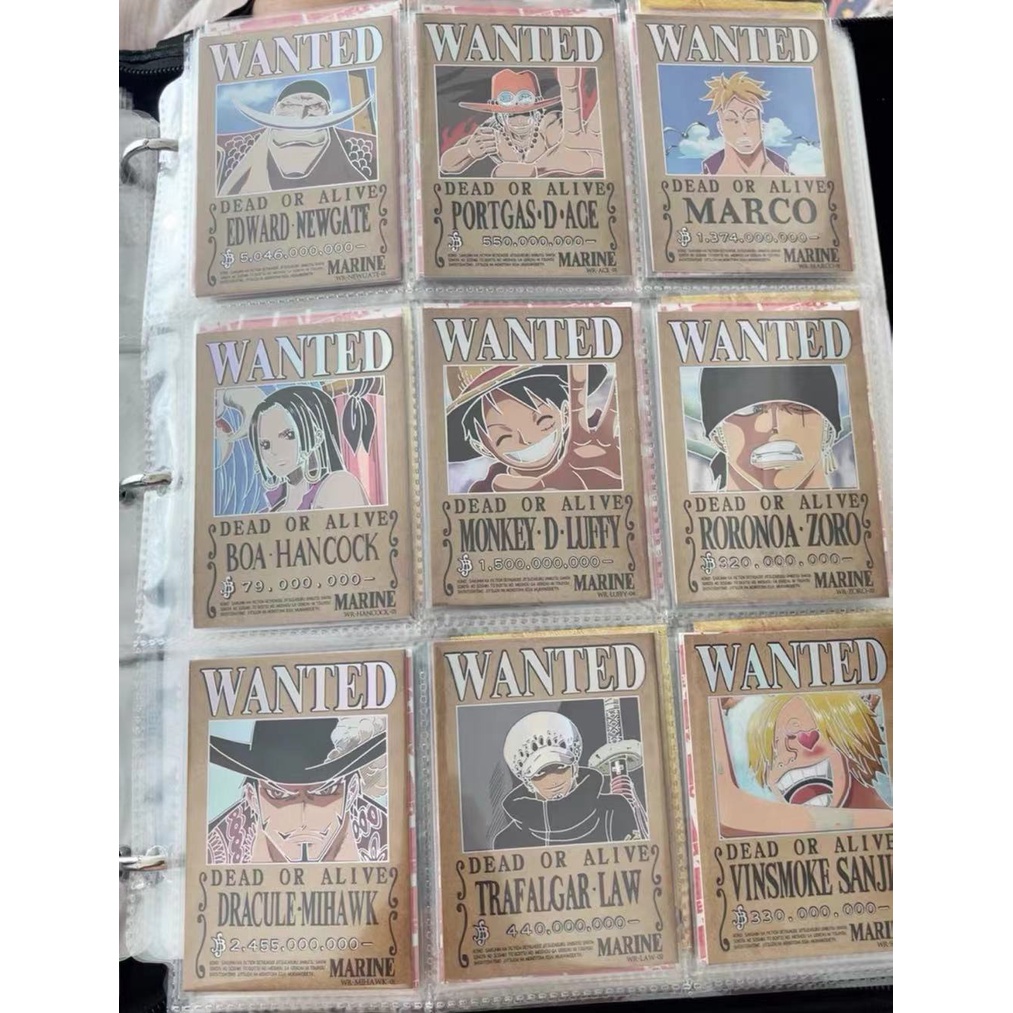 Genuine One Piece Wanted Anime Cards Set Of 9 | Shopee Philippines