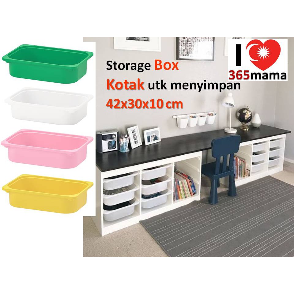 IK3@ Storage box (Kotak) 42x30x10 cm Bilik tidur, ruang tamu, living ...
