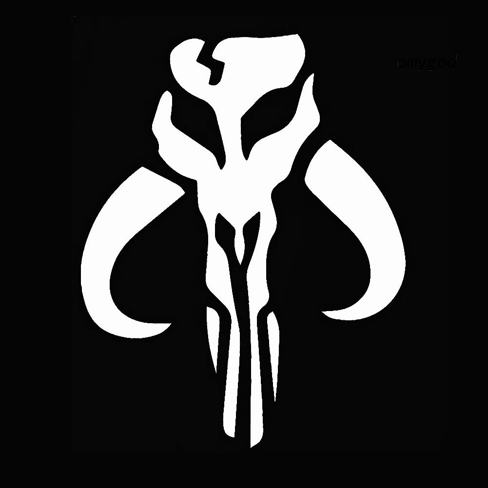 [Ready Stock]Mandalorian Skull Car Truck Vehicle Body Window Decals ...