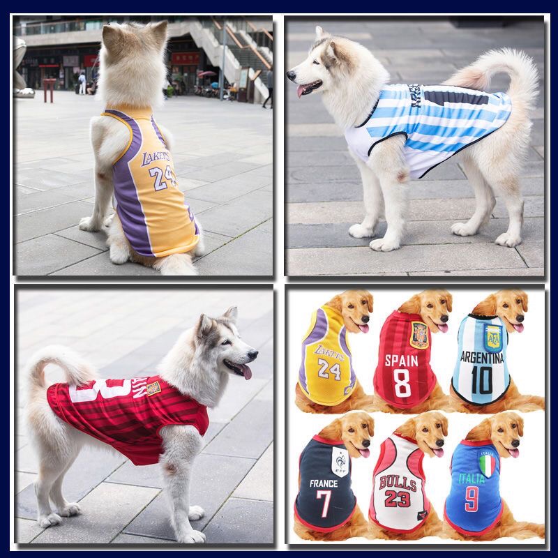 Breathable Dog Clothes Sando Dog Clothes Dog jersey Puppy Clothes Cat ...