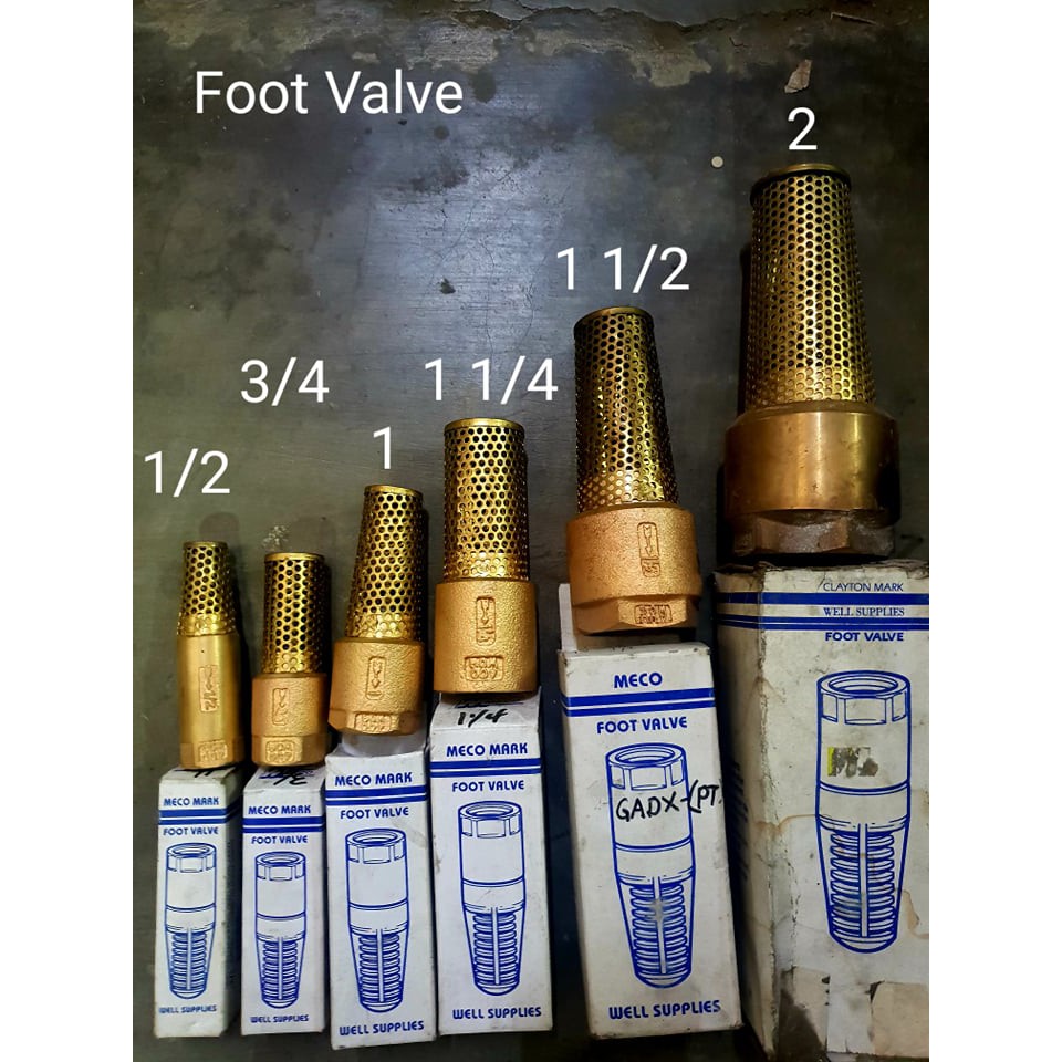 Meco FOOT VALVE 1/2, 3/4, 1, 1 1/4, 1 1/2 USA | Shopee Philippines