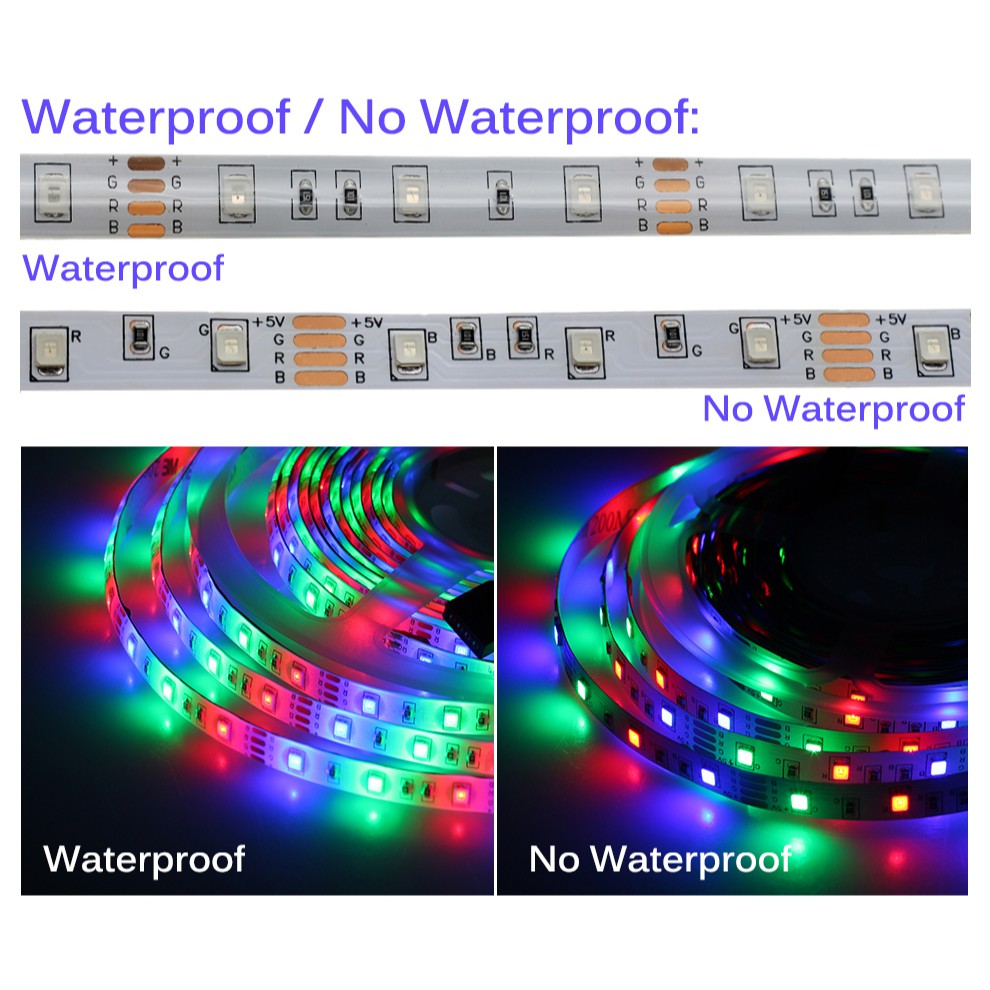 3528 RGB Flexible Lights For TV Decoration LED Light Backlight 1m 2m 3m ...