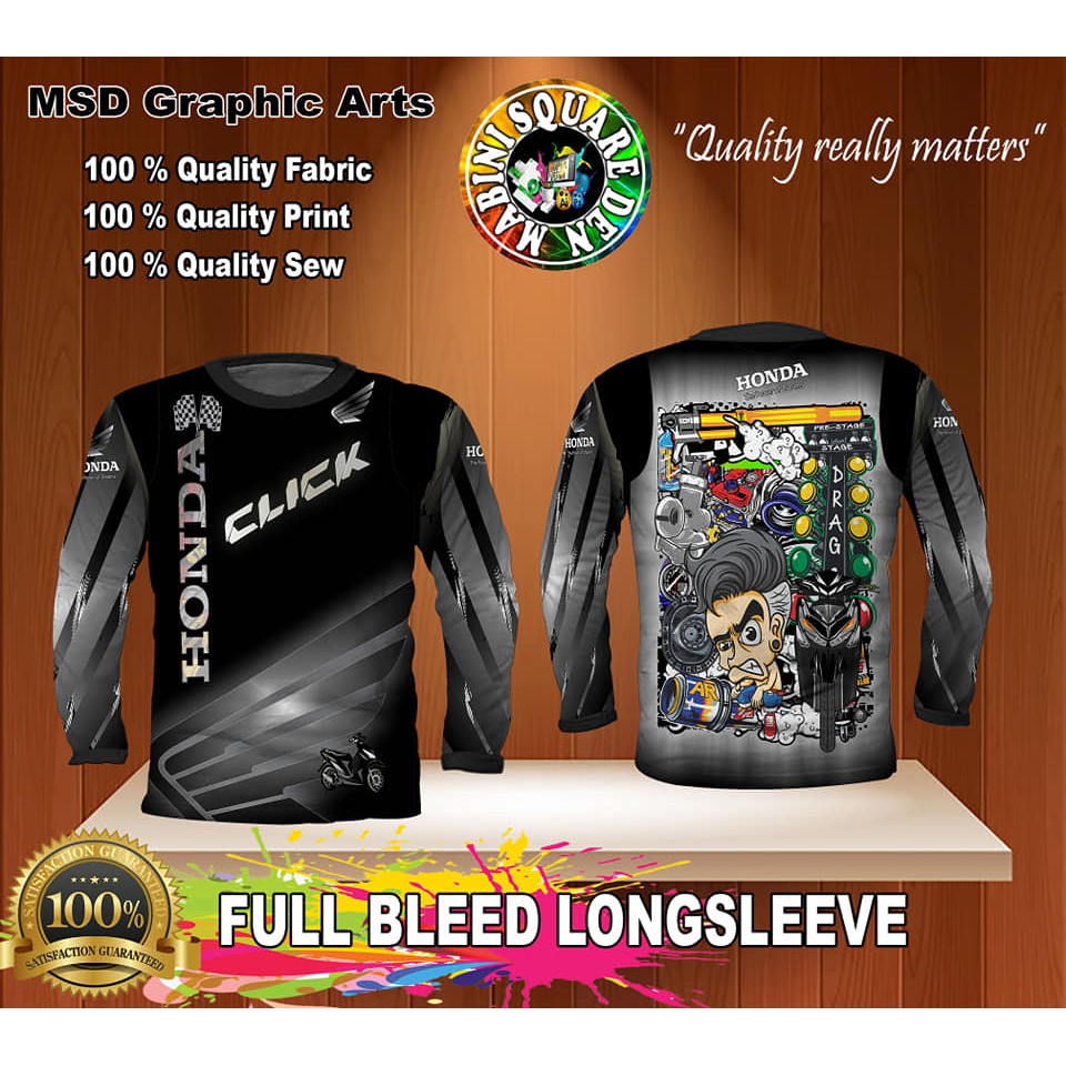 Honda Click 150i Longsleeve Full Sublimation | Shopee Philippines