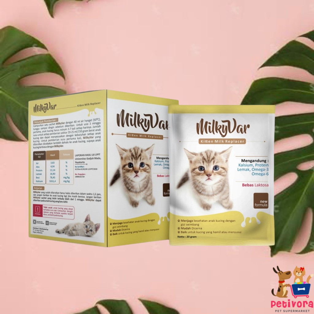 Milkyvar Milky Var Cat Milk Kitten Milk Replacer 20gr per Sachet | Shopee Philippines