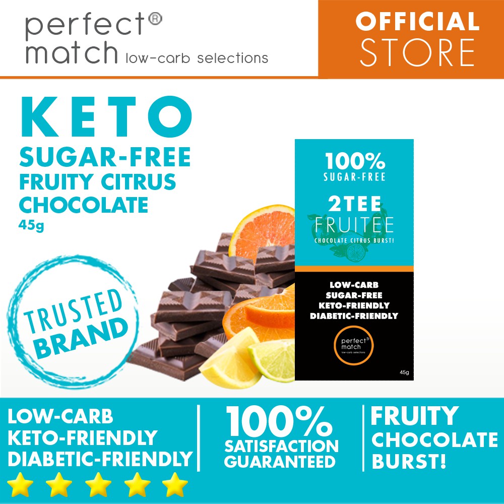 PerfectMatch Low-carb® l Keto Sugar-Free Chocolate Fruity l 2TEE Fruity ...