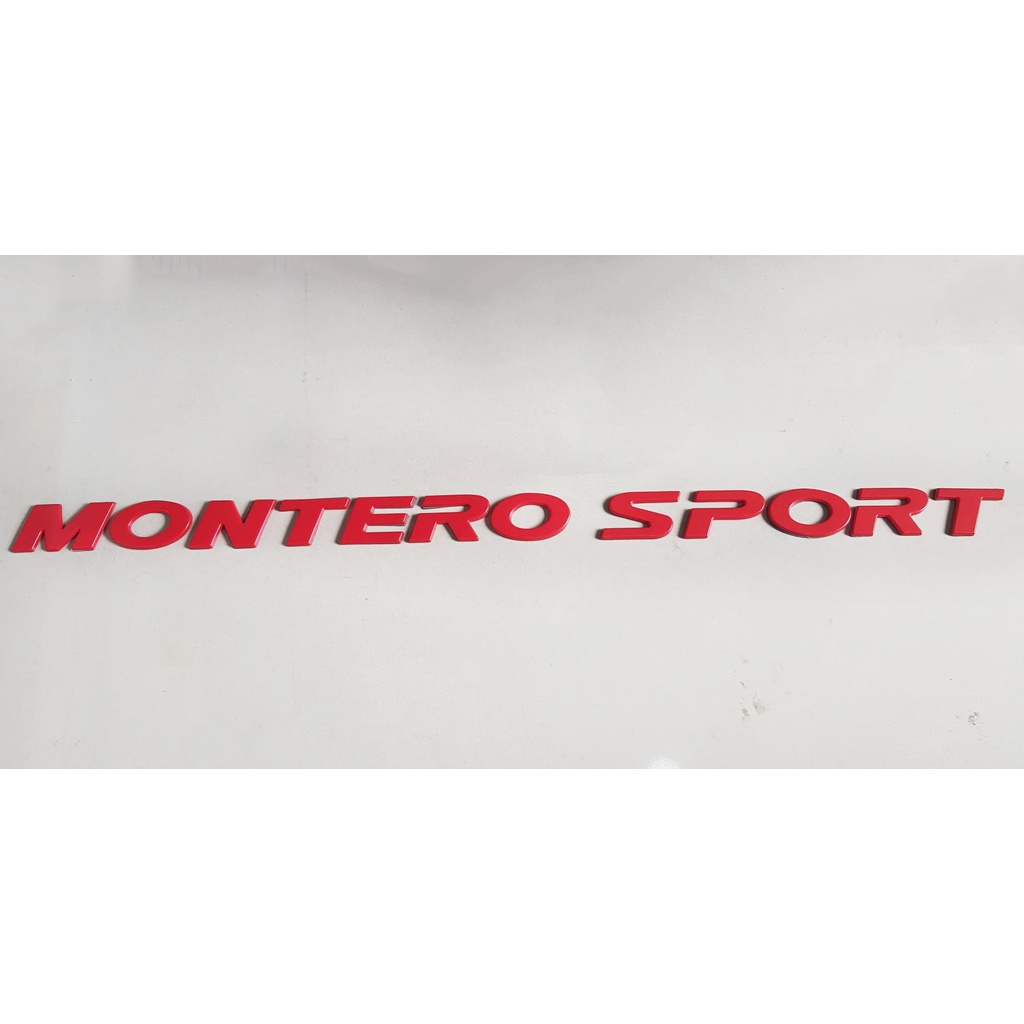 Mitsubishi Montero Sport Red Hood Emblem | Shopee Philippines