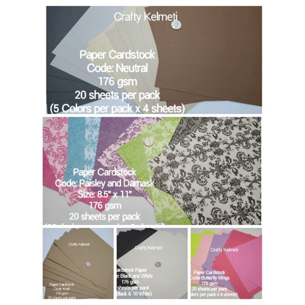 Cardstock Paper (20 sheets per pack) | Shopee Philippines