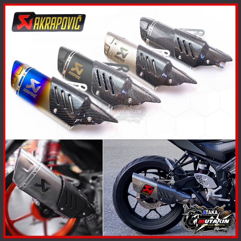 Akrapovic M1 with DB killer Silencer included 51mm inlet Black silver ...