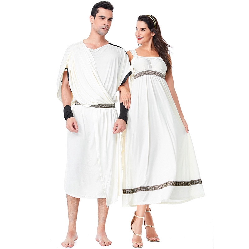 Halloween Greek Olympic Goddess Roman Princess Costume Masquerade Men's ...