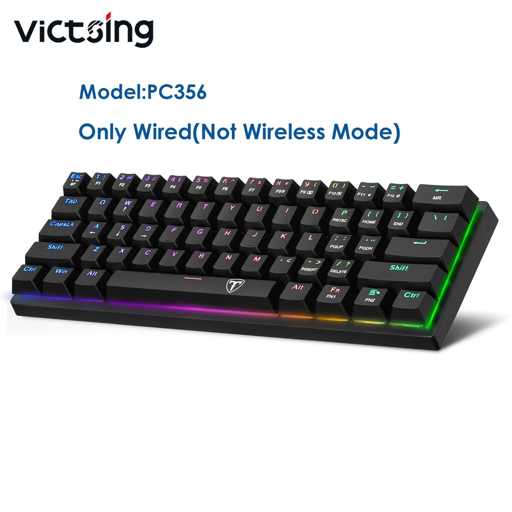 [Ready Stock]VicTsing PC335/PC356 60 Percent Wireless Mechanical Gaming ...