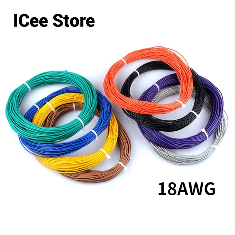 10 Meters PVC Wire 18AWG 2.1mm PVC Wire Electronic Cable Insulated LED ...