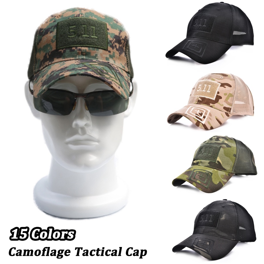 511 Camouflage Outdoor Baseball Cap Velcro Embroidered Fishing Cap ...