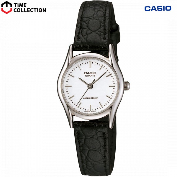 Casio Ltp 1094e 7ardf Analog Leather Strap Watch For Women Shopee