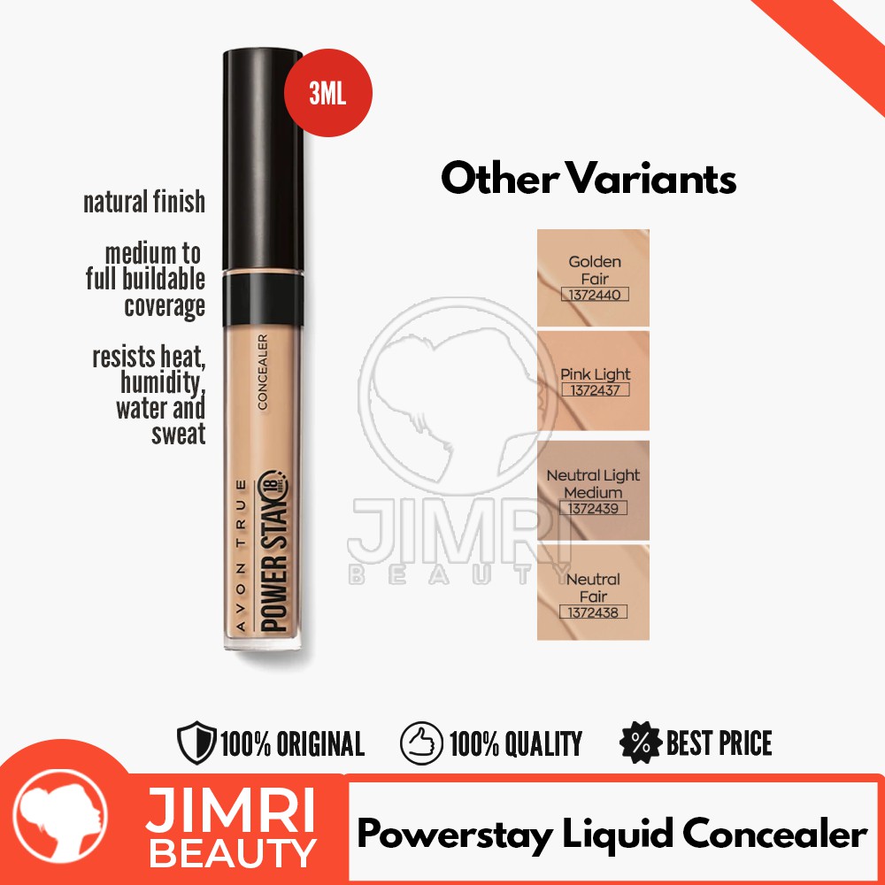 Avon True Power Stay 18-Hour Corrector Foundation Liquid Concealer 3mL ...