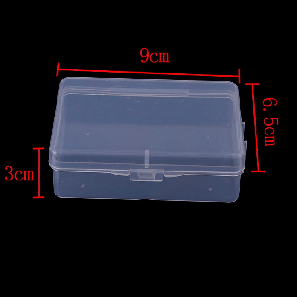 ZTD 9cm*6.5cm*3cm Transparent Plastic Storage Box Clear Square ...