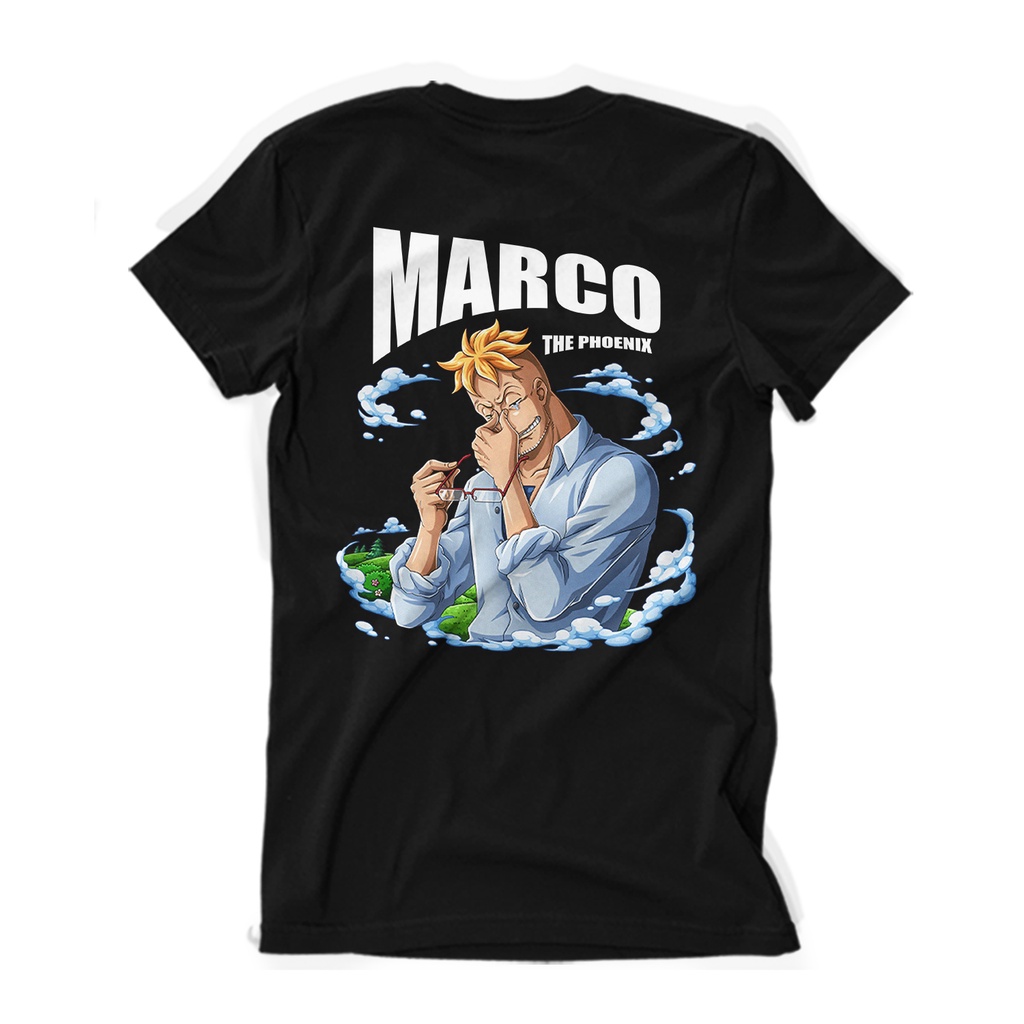 Marco THE PHOENIX SHIROHIGE CREW Anime Tshirt Distro Original KAOS KAGE ...
