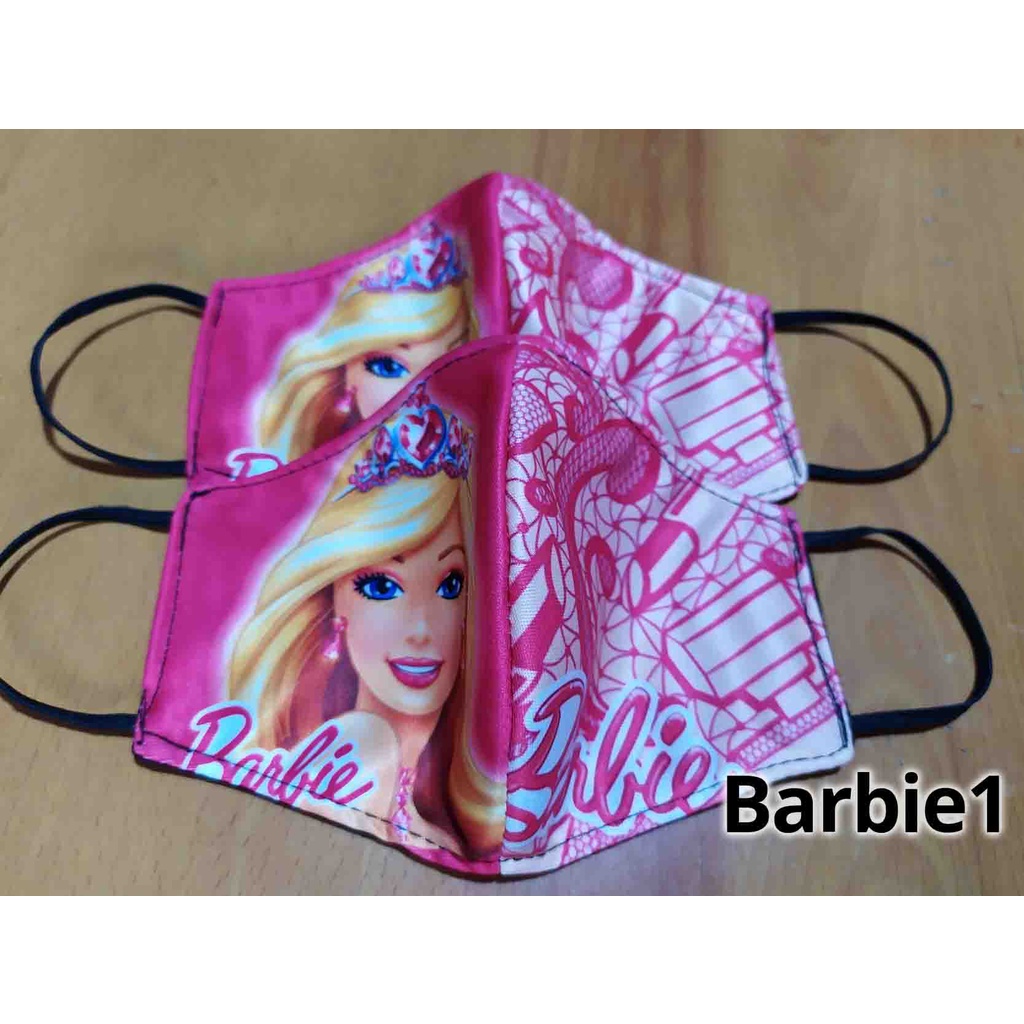 BARBIE - 2 Ply Stylish Kids Washable Face Mask | Shopee Philippines