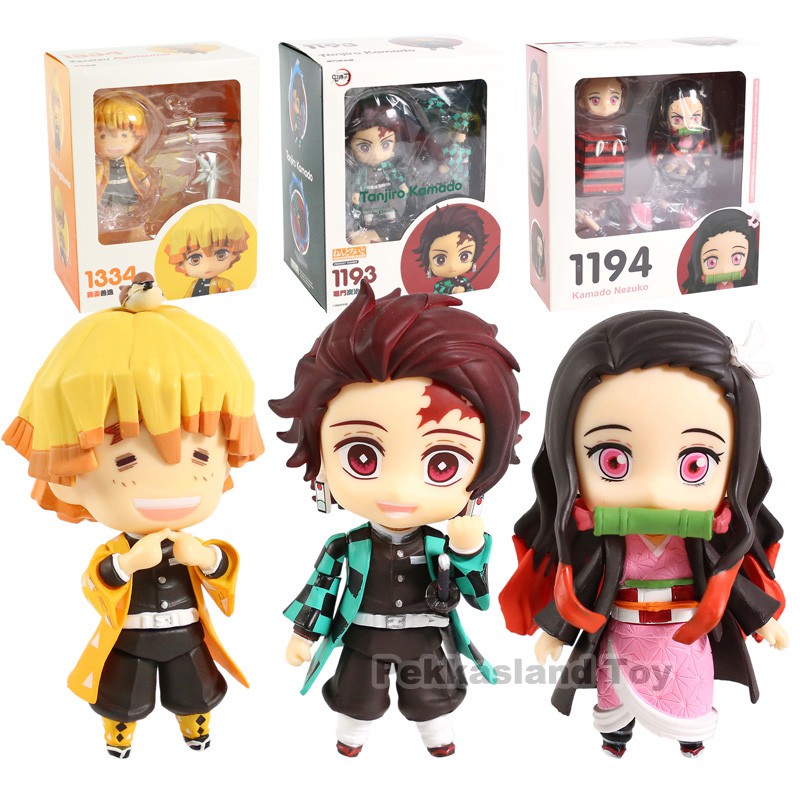 Demon Slayer Zenitsu Agatsuma 1334 Kamado Tanjirou 1193 Nezuko 1194 PVC ...
