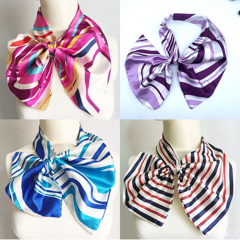 Magic Variety Silk Scarf Professional Wear Bank Front Desk Custom ...