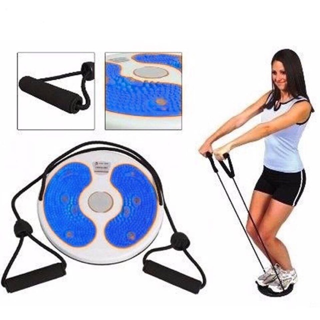Waist Twister Disk Fitness Gym Equipment Shaper Twister Disk with Rope ...