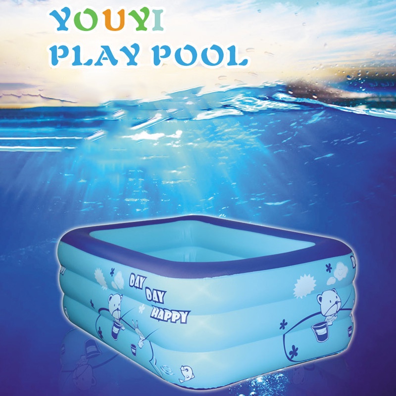 Household Inflatable Swimming Pool For Kids Pattern Air Pump Outdoor ...