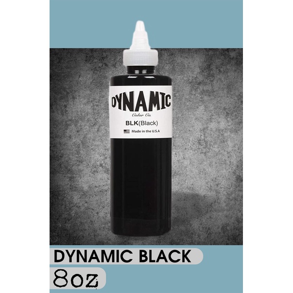 Dynamic 240ML Black Tattoo Ink Bottle Long-Lasting Body Tattooing Inks ...