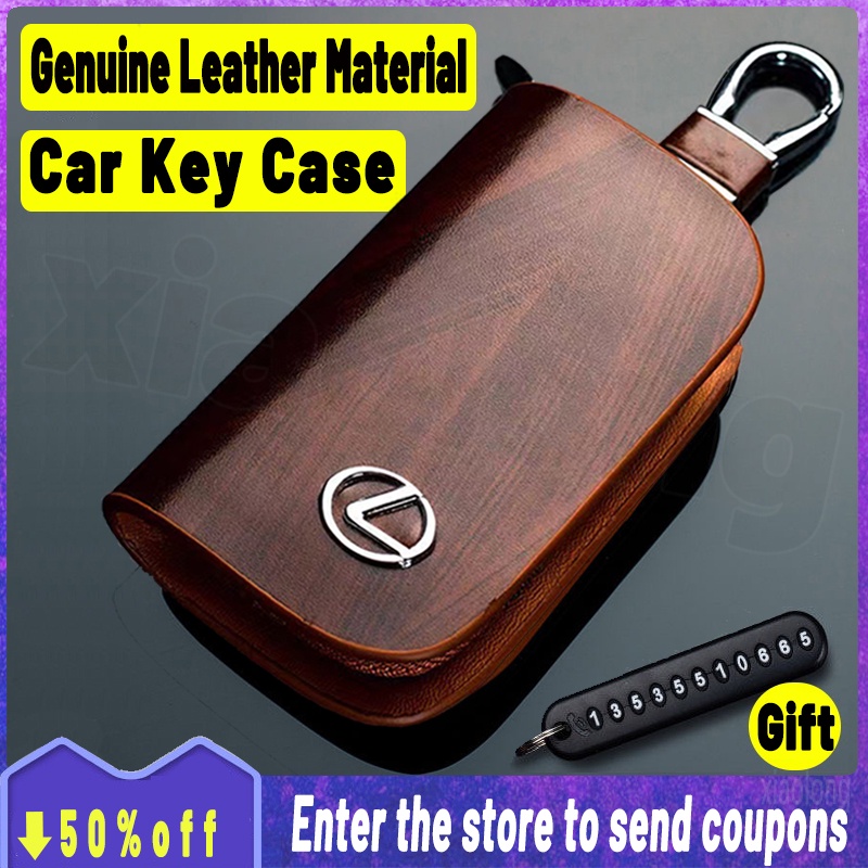 sale cod with car logo high quality genuine leather car key case car ...