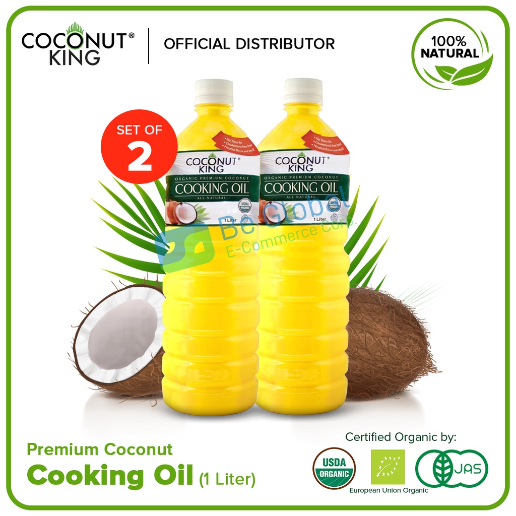 Coconut King Buy 1 Get 1 Organic Premium Coconut Cooking Oil (1Liter ...