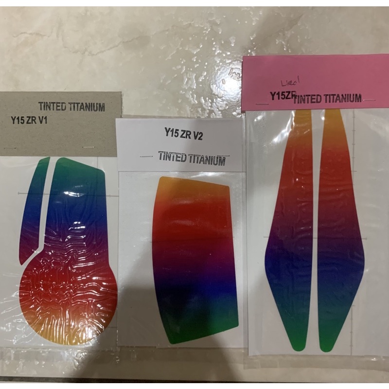 Yamaha y15 y15z y15zr v1 v2 sticker meter tinted /lampu kecil tinted titanium | Shopee Philippines