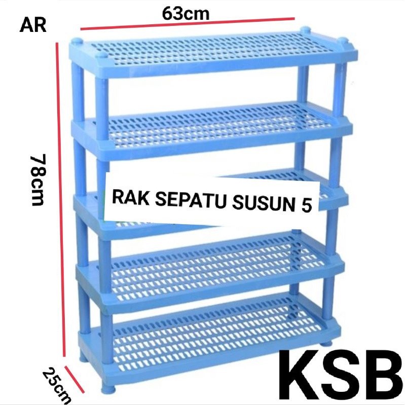 Ksb Shoe Rack 4 Stacks/5 Stacks Easy To Disassemble And Install Shoe ...