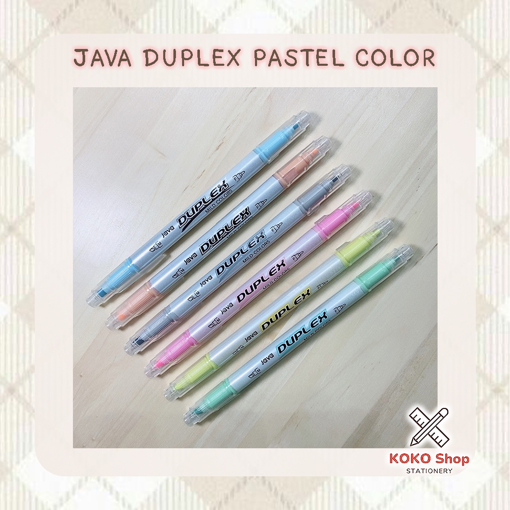 Java Duplex Mild Pastel Colors Twin Head -- Jawa Color Highlighter 2 In ...