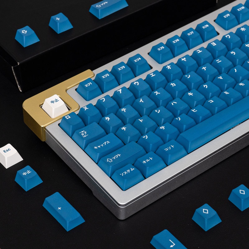 GMK WOB KATAKANA Blue130 Keys Keycap Cherry Profile DYE-SUB Japanese ...
