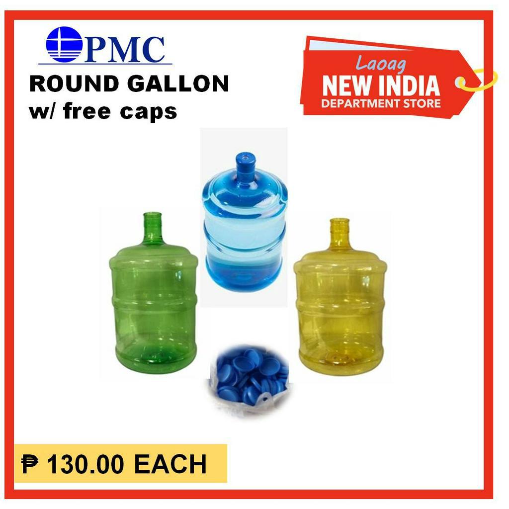 REFILLABLE ROUND WATER CONTAINER GALLON PMC | Shopee Philippines
