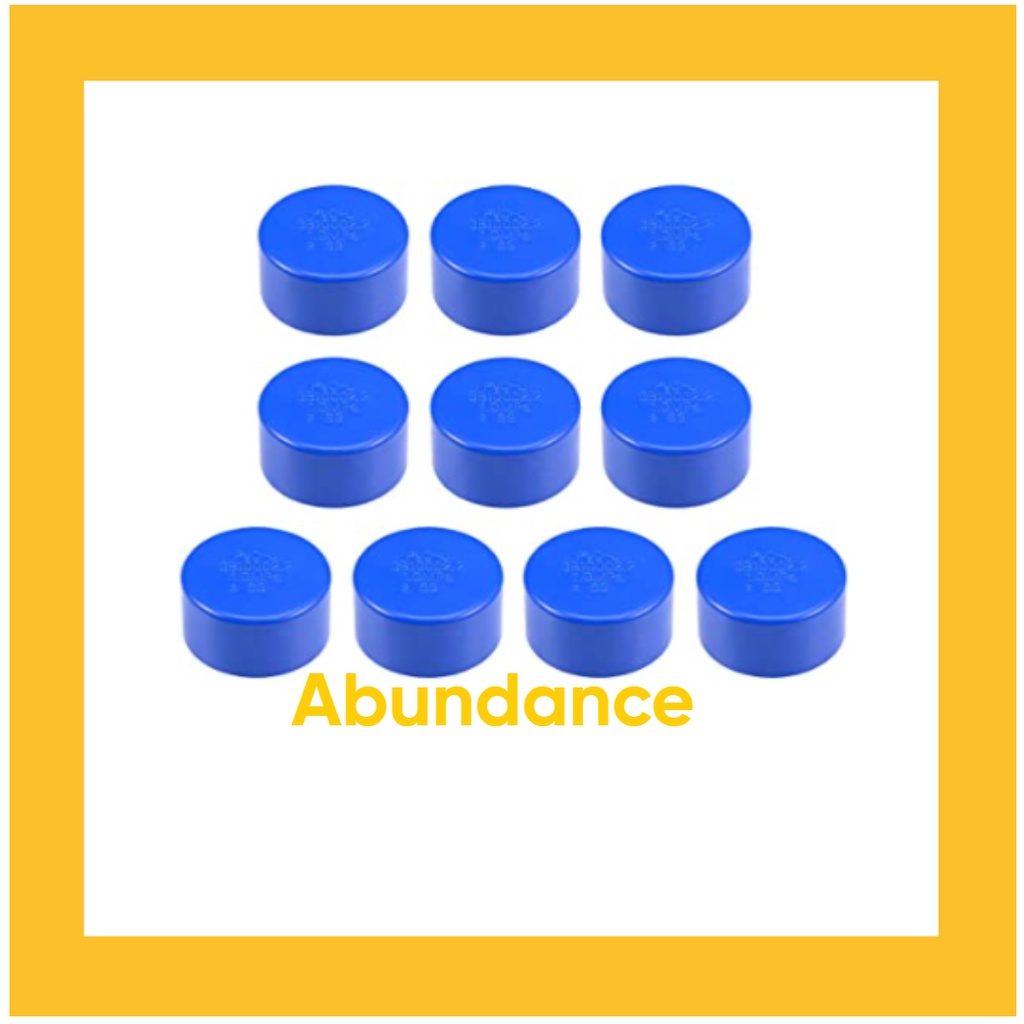 PVC BLUE PIPE FITTINGS END CAP 1/2 3/4 1INCH | Shopee Philippines