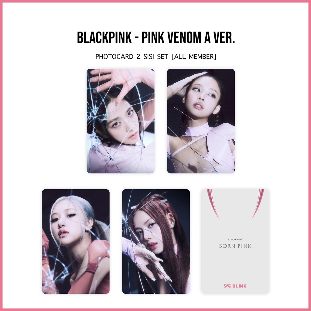 [SET] Blackpink Pink Venom Photocard | Shopee Philippines