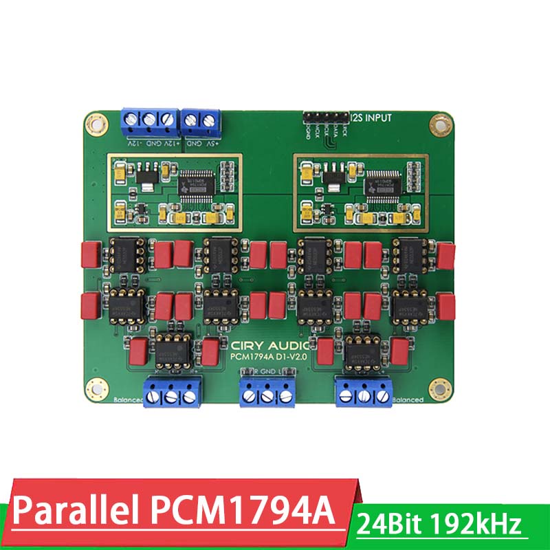 HIFI Parallel dual PCM1794A decoder DAC Audio 24bit 192Khz NE5532 ...