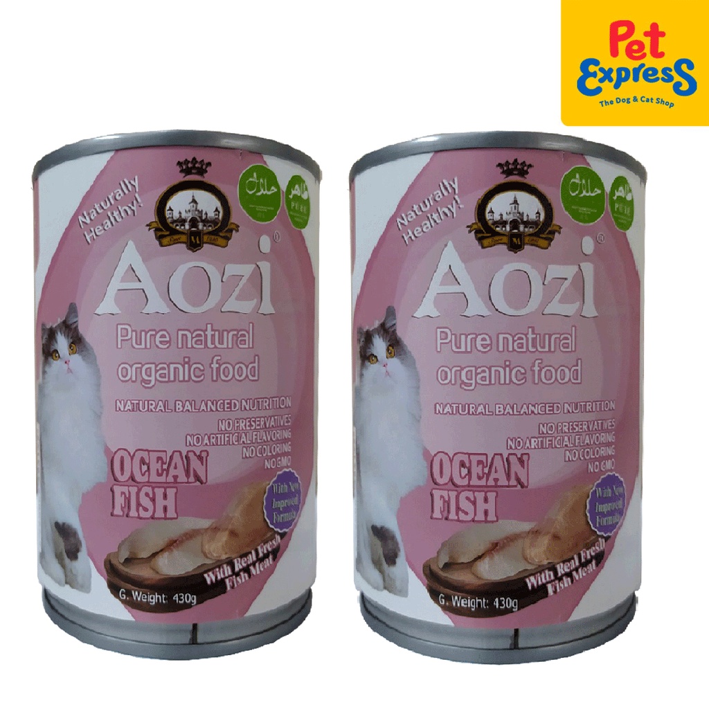 Aozi Oceanfish Wet Cat Food 430g (2 cans) | Shopee Philippines