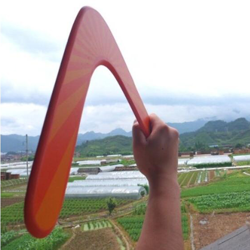 COD Outdoor Wood High Intensity Boomerang Set V-Shaped Dart Flying Disc ...