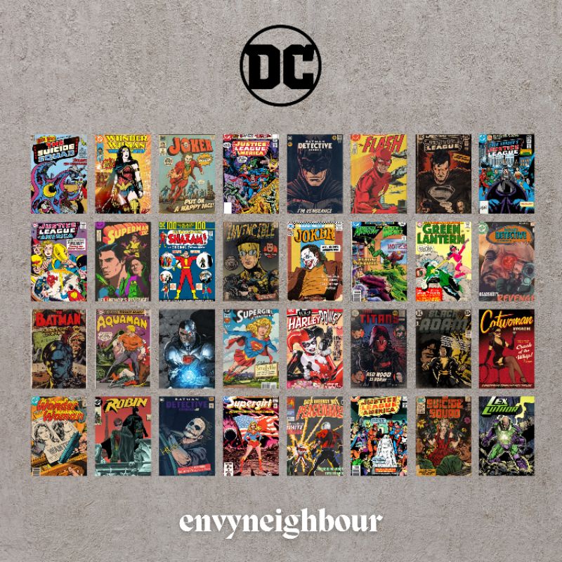 Dc Comics Wall Poster (32Pcs Contents) | Shopee Philippines