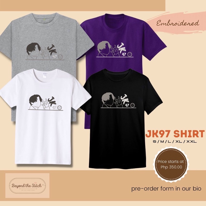 JK97 Shirt - (embroidered design) | Shopee Philippines