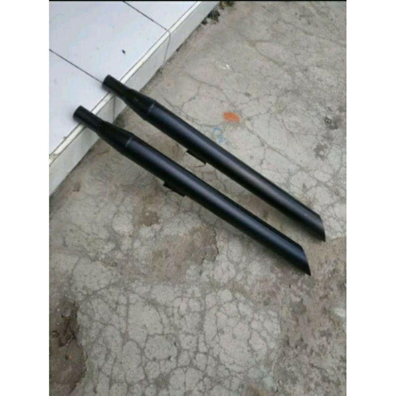 HITAM Doff FREFLOUW Black Pointed Bamboo Exhaust | Shopee Philippines