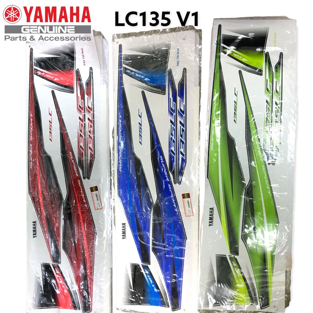 YAMAHA LC135 V1 (1) 1ST GENERATION BODY STICKER STIKER - STRIPE STRIKE ...
